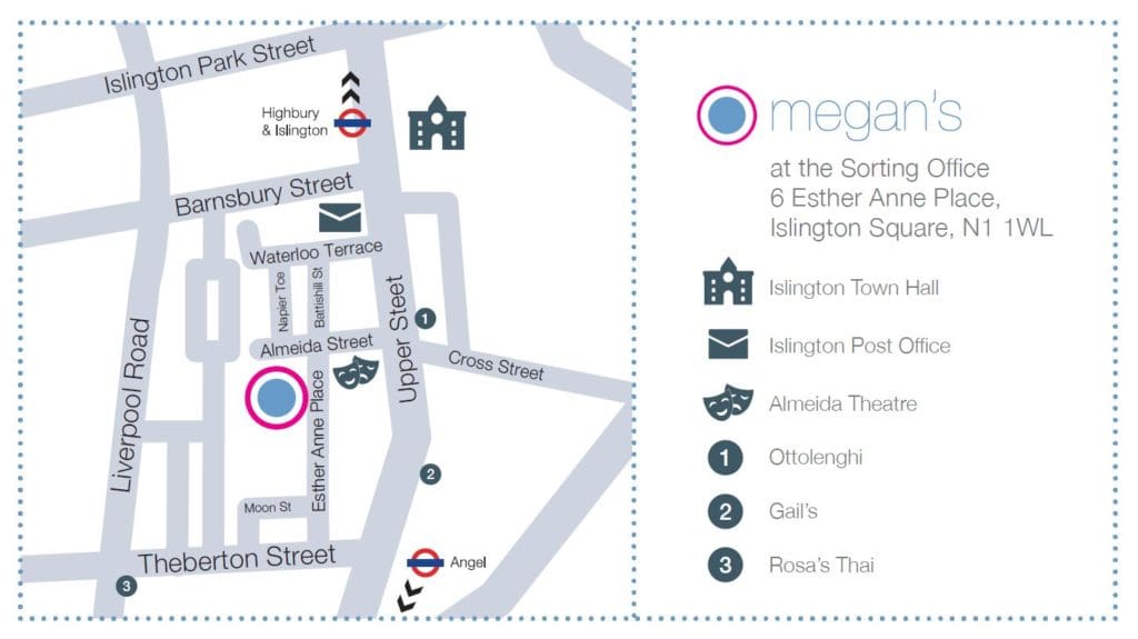 Where to eat in Islington, London | Megan's Restaurant, Islington Square